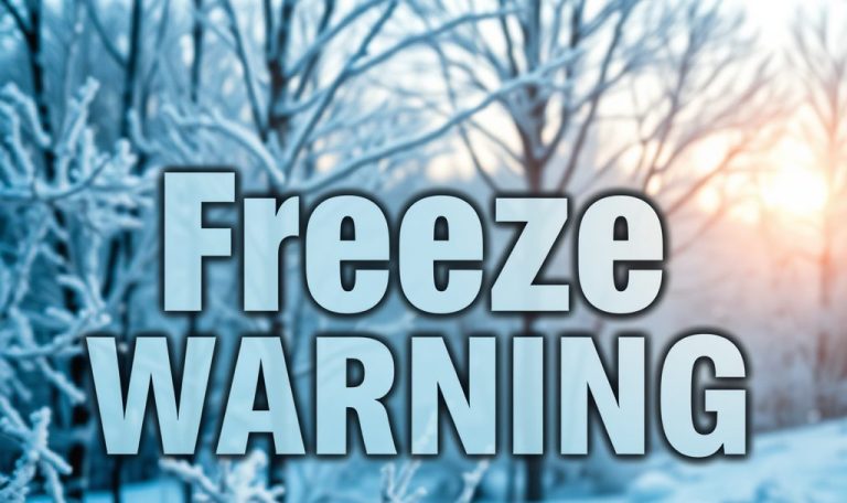 Freeze Warning Issued For Georgia