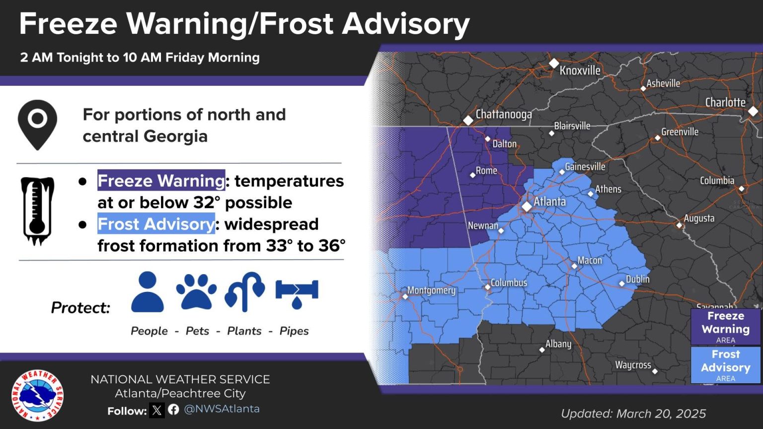 Winter Strikes Again: Freezing Temperatures Return to Georgia