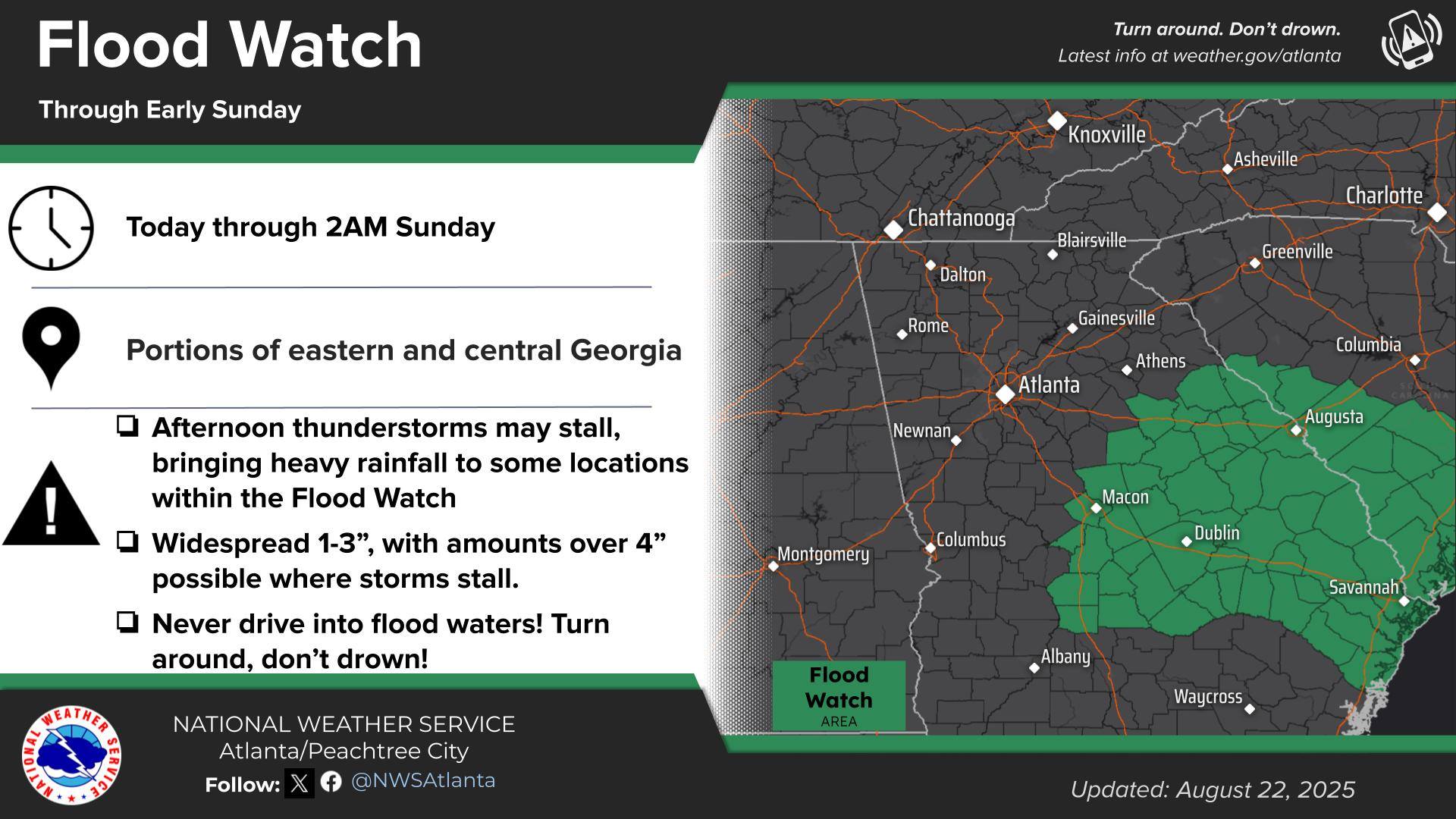 Flood Watch in Place For Georgia. Here's What We Know