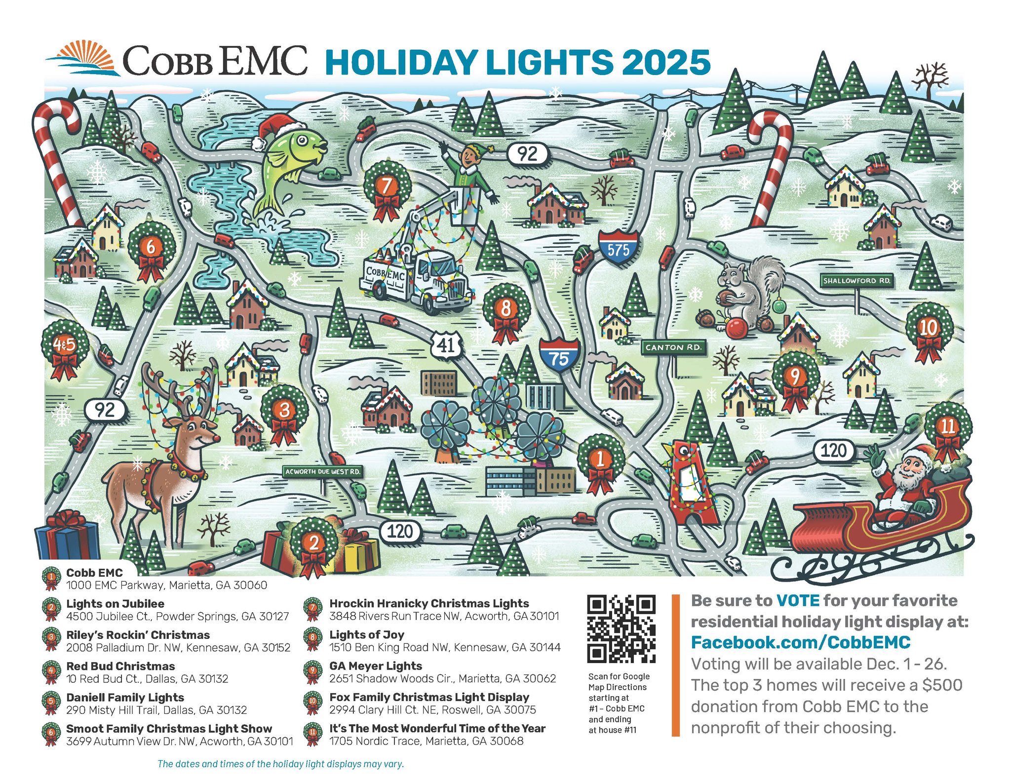 Where to Find The Best Christmas Light Displays in Cobb County