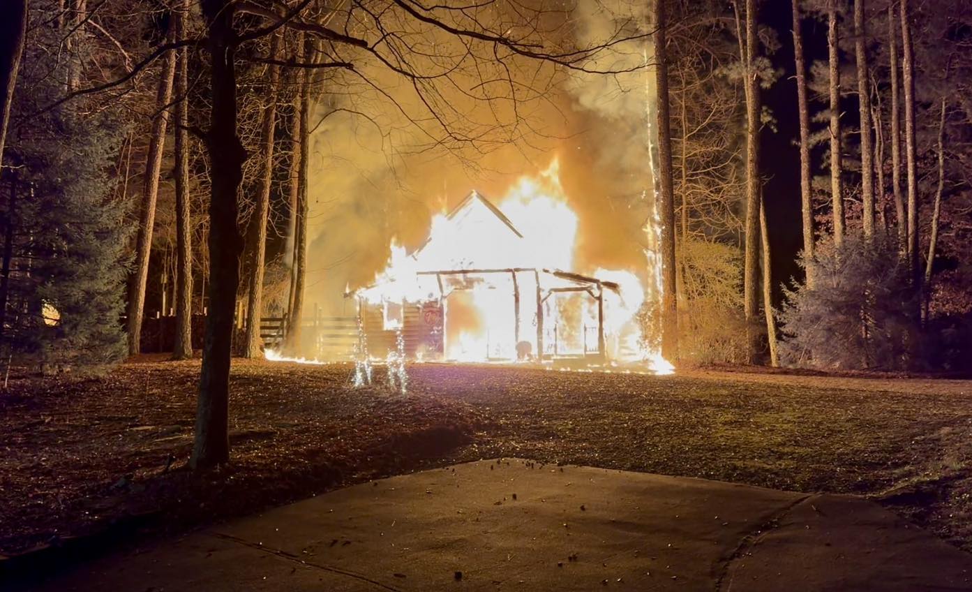 Fire Destroys Barn in Cherokee County on Christmas