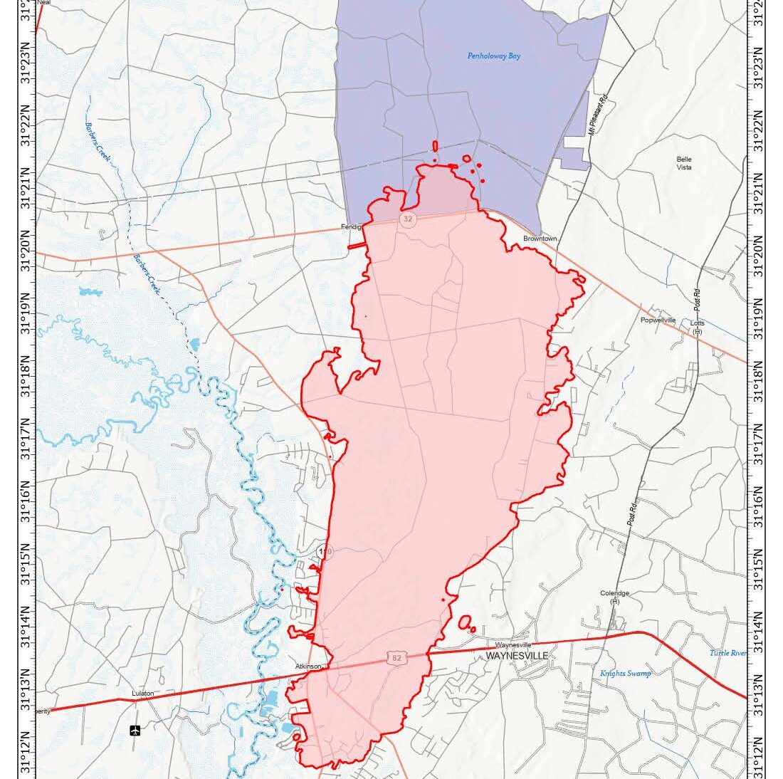 Brantley County wildfire grows to nearly 21,000 acres