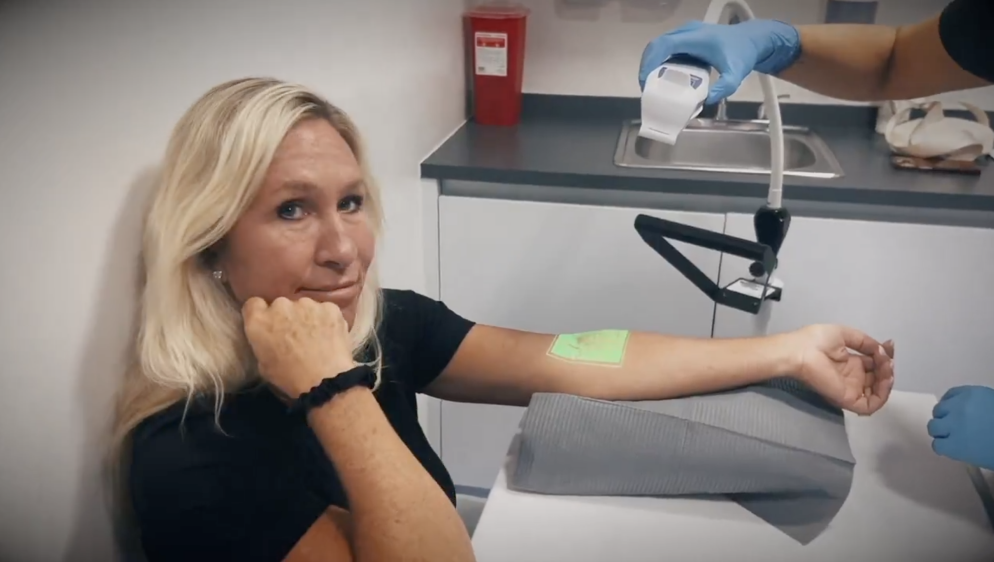 Marjorie Taylor Greene crosses southern border for better health care