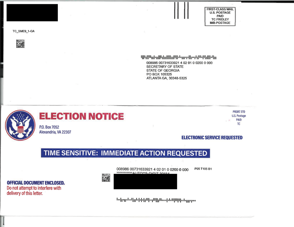 Fake 'Election Notice' floods Cherokee County mailboxes